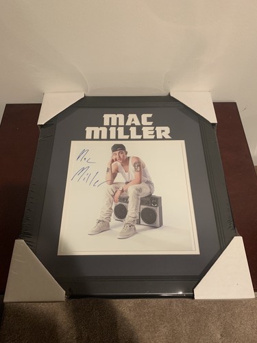 Mac Miller Signed Framed Photo KIDS Malcom McCormick Blue Slide Park ...