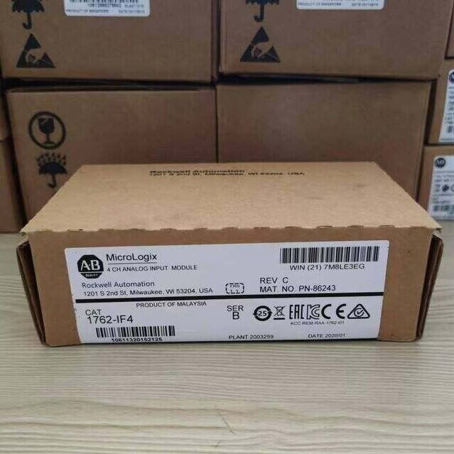 nEW INBOX Allen-Bradley 1762-IF4 SER B MicroLogix 4 Point Analog Input ...
