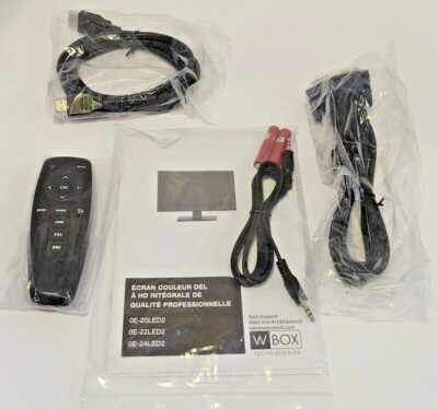 New WBOX 0E-20LED2 0E-22LED2 0E-24LED2 CCTV HD LED Monitor Remote ...