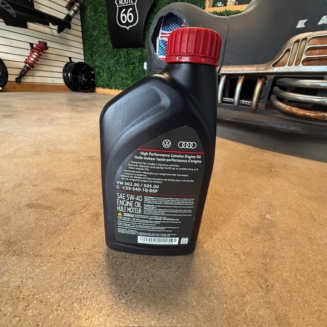 (6) Genuine VW Audi High Performance Engine Oil SAE 5W-40 G-E55-540-1Q ...