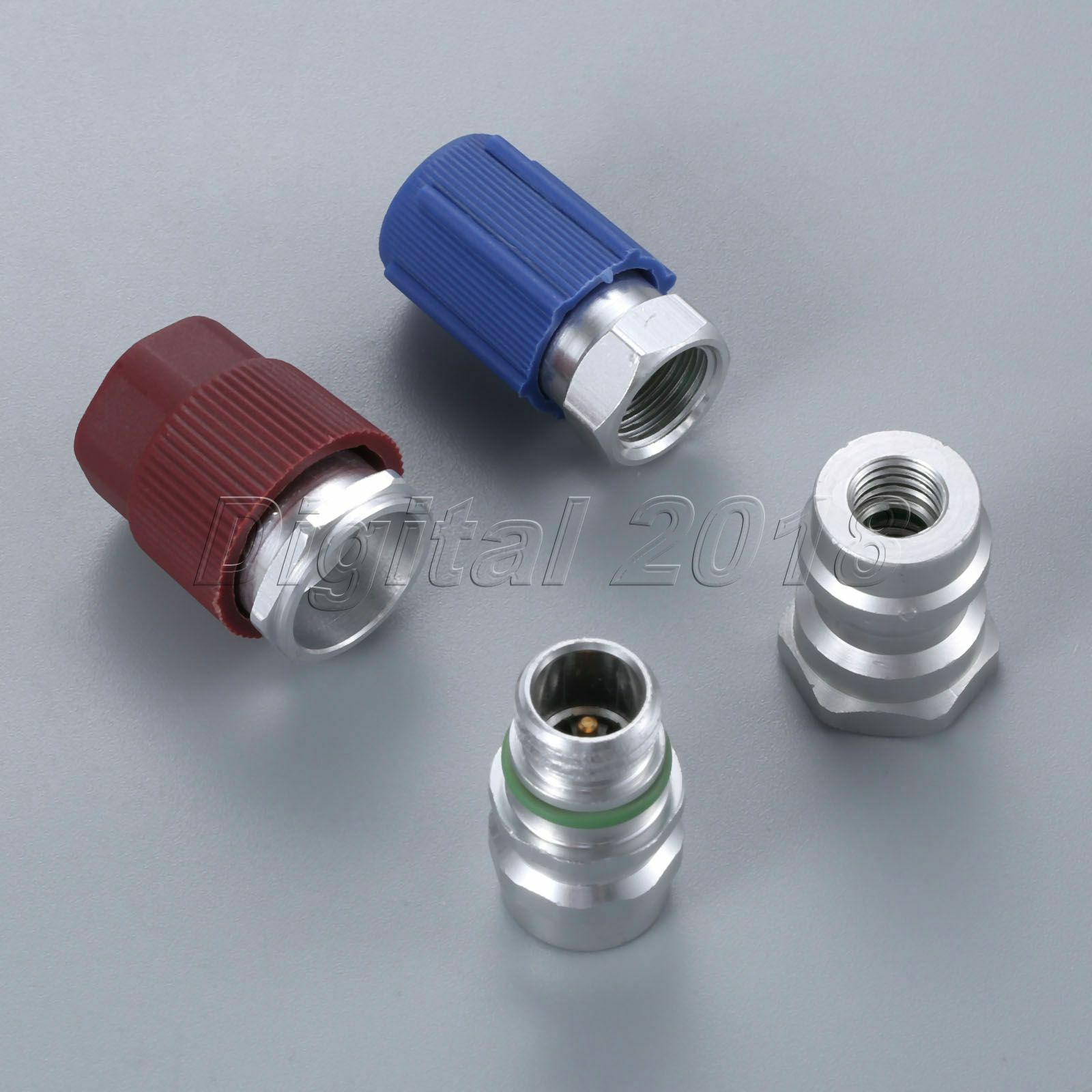 R12 R22 to R134a Straight Adapters w/ Conversion Valve Core AC Service ...