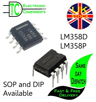 LM393P & LM393D Dual Comparators Available in DIP-8 or SOP-8 UK Stock ...