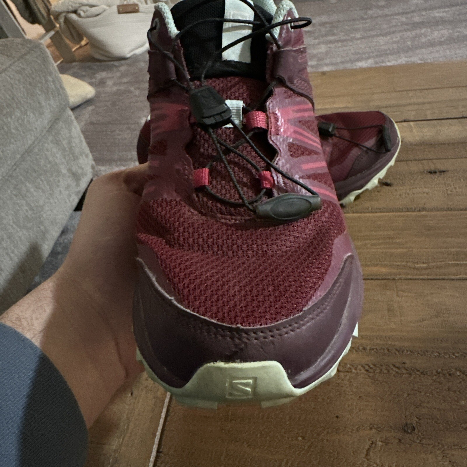 SALOMON Energy Cell Burgundy Coral Mesh Contagrip Run… - Gem