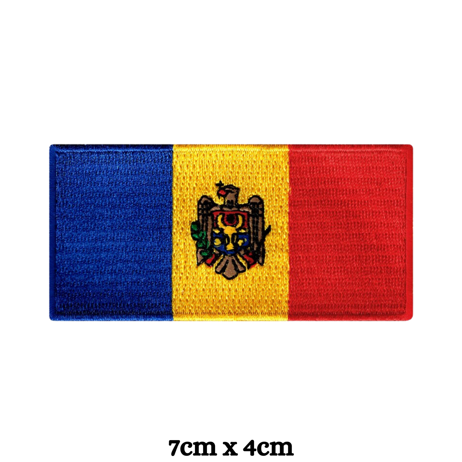 Moldova Flag Patch Iron On / Sew On Badge Embroidered Applique Embroidery Motif | eBay UK