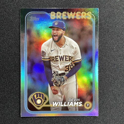 2024 Topps Series 1 Devin Williams Rainbow Foil Card #135 Milwaukee ...
