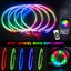 15.5" LED Wheel Ring Rim Lights RGB Color Chasing Brake & Turn Signal ...