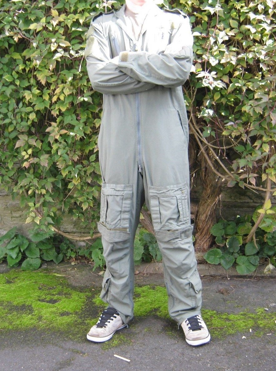 British RAF Flight Suit Green + Desert Royal Air Force Army Flightsuit ...