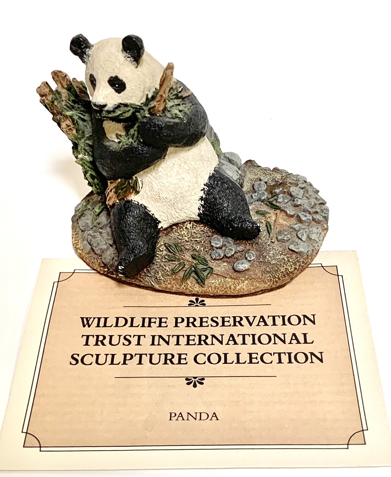 Franklin Mint Wildlife Preservation Trust Giant Panda Sculpture 1987 ...