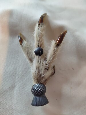 Antique 1930's Scottish Grouse Foot Claw Kilt Pin Brooch VTG Rare | eBay