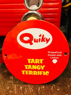 classic QUIKY SODA tarttangyterrific HEAVY DUTY metal porcelain COATED ...