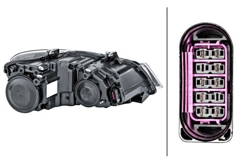 HELLA Halogen FF Headlight Left Fits VW Polo Hatchback 6R1941007G | eBay