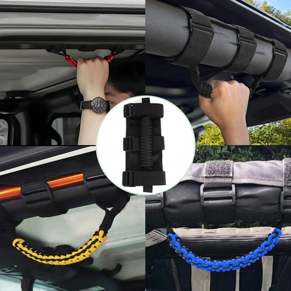 4 x Roll Bar Grab Handles Grip Handle for Jeep Wrangler YJ TJ JK JL ...