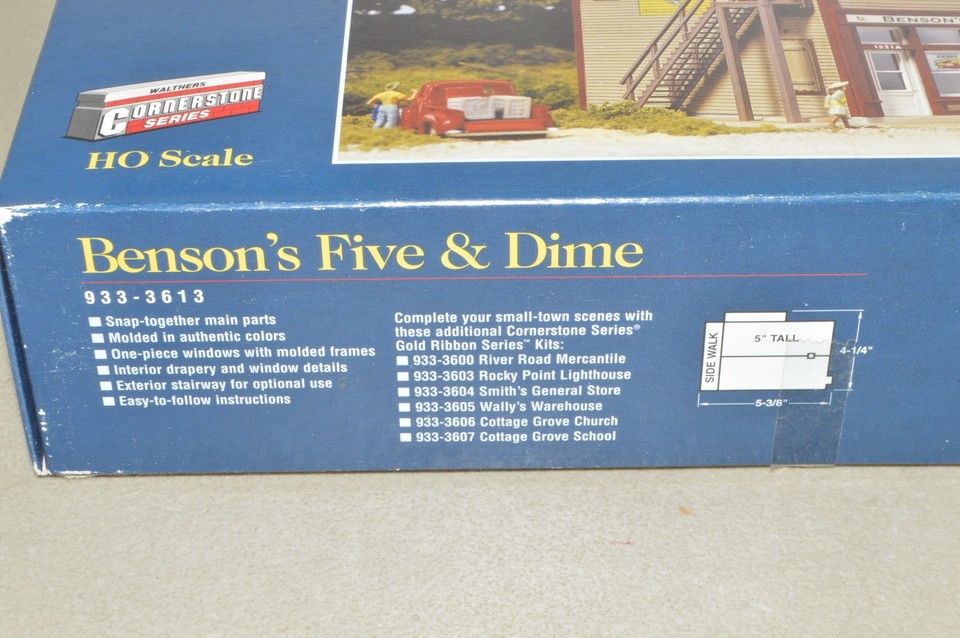 HO scale building KIT Walthers 3613 Benson's Five and Dime Store | eBay