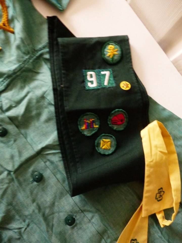 VTG ORIGINAL GIRL SCOUT UNIFORM DRESS SASH NECKTIES SHOULDER CORDS | eBay