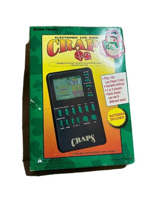 Vintage Craps Electronic LCD Hand Held Game Radio Shack | eBay