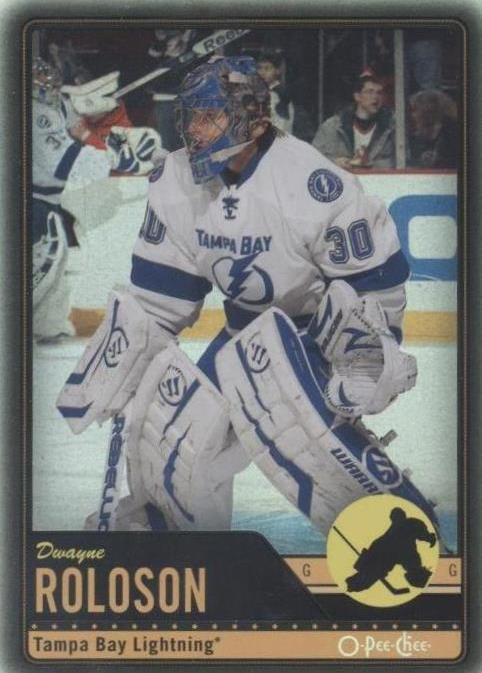 2012-13 O-Pee-Chee - Dwayne Roloson #348 Black Rainbow Foil /100 for ...