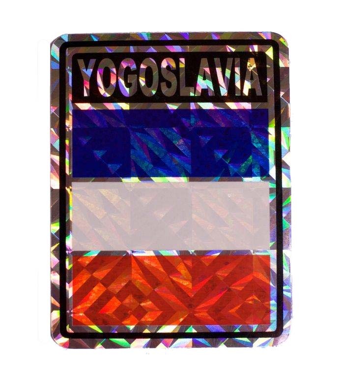 Wholesale Lot 12 Yugoslavia Country Flag Reflective Decal Bumper ...