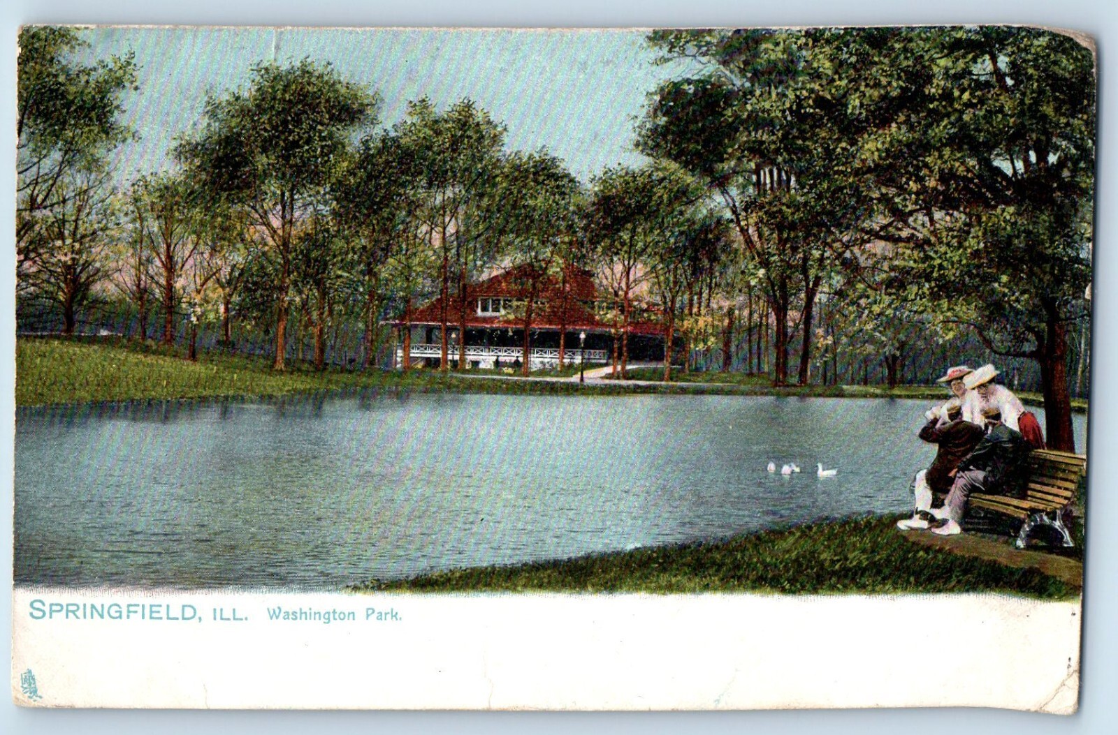 Springfield Illinois Postcard Washington Park Exterior c1908 Raphael ...