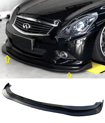 For 10-13 G37 Sedan 4DR J Style PU Front Bumper Lip Body Kit Spoiler ...