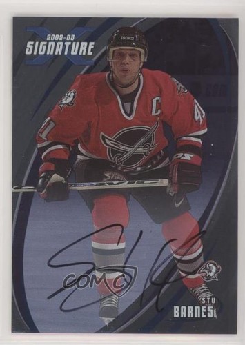2002-03 ITG Be A Player Signature Series Signatures Stu Barnes #074 ...