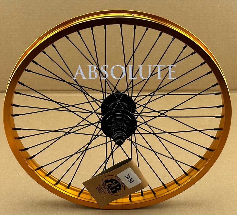 20"x2.125 BMX BIKE ALLOY Front OR 9T Cog Rear Wheel 48 Spoke Sealed ...