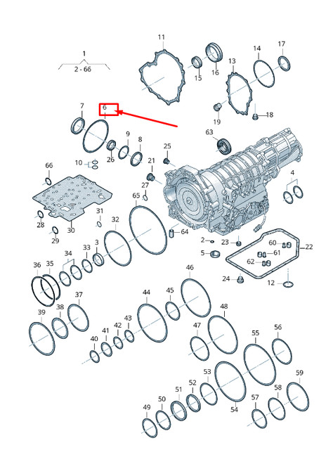 AUDI Q5 8R RADIAL SHAFT O-RING 01V409133A ORIGINAL for sale online | eBay