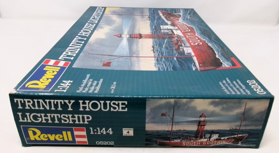 RARE Revell 05202 Trinity House Lightship Model Kit 1/144 Scale NOS ...