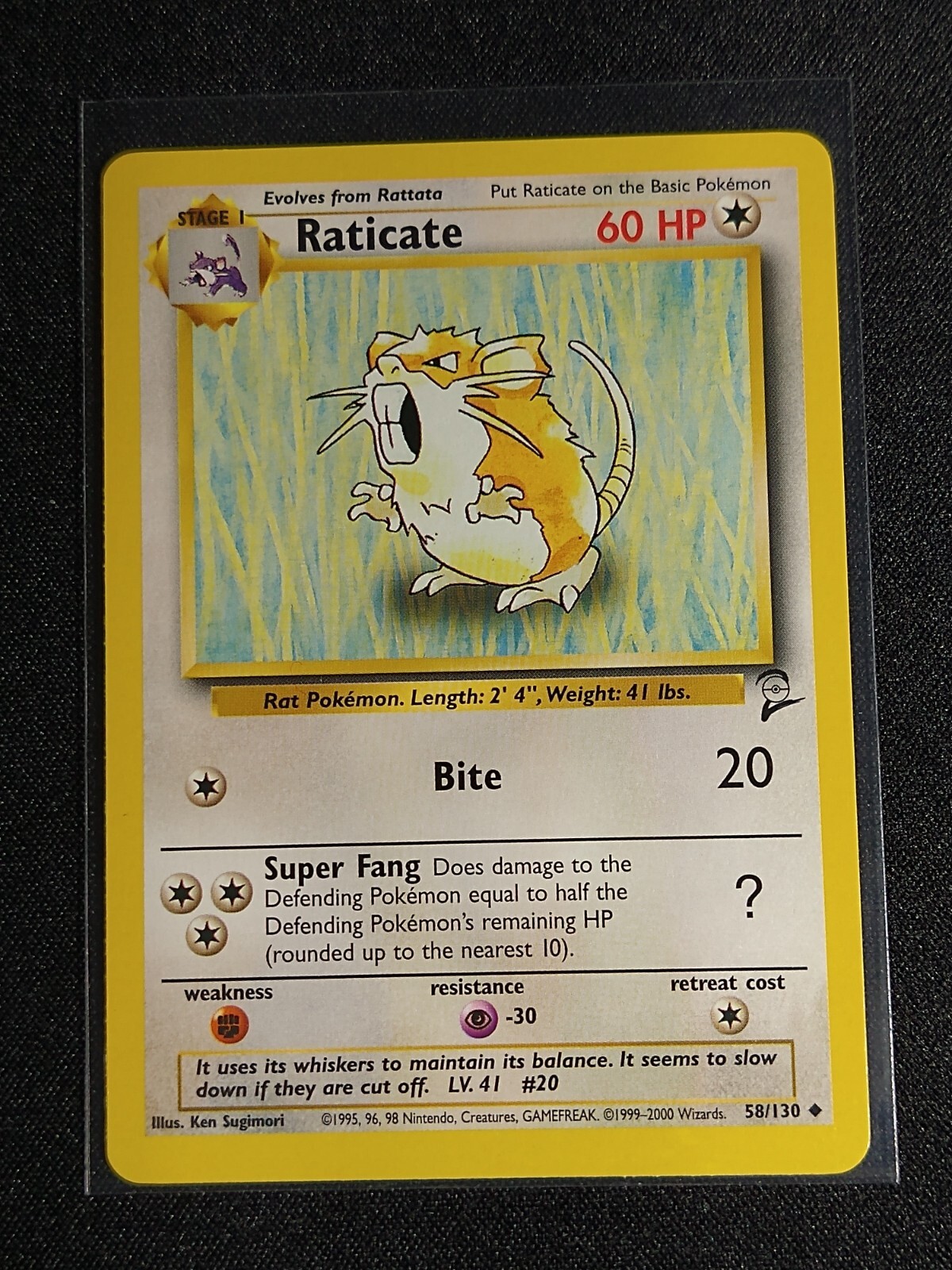 Pokémon Raticate 58/130 Uncommon Base Set 2 NM | eBay