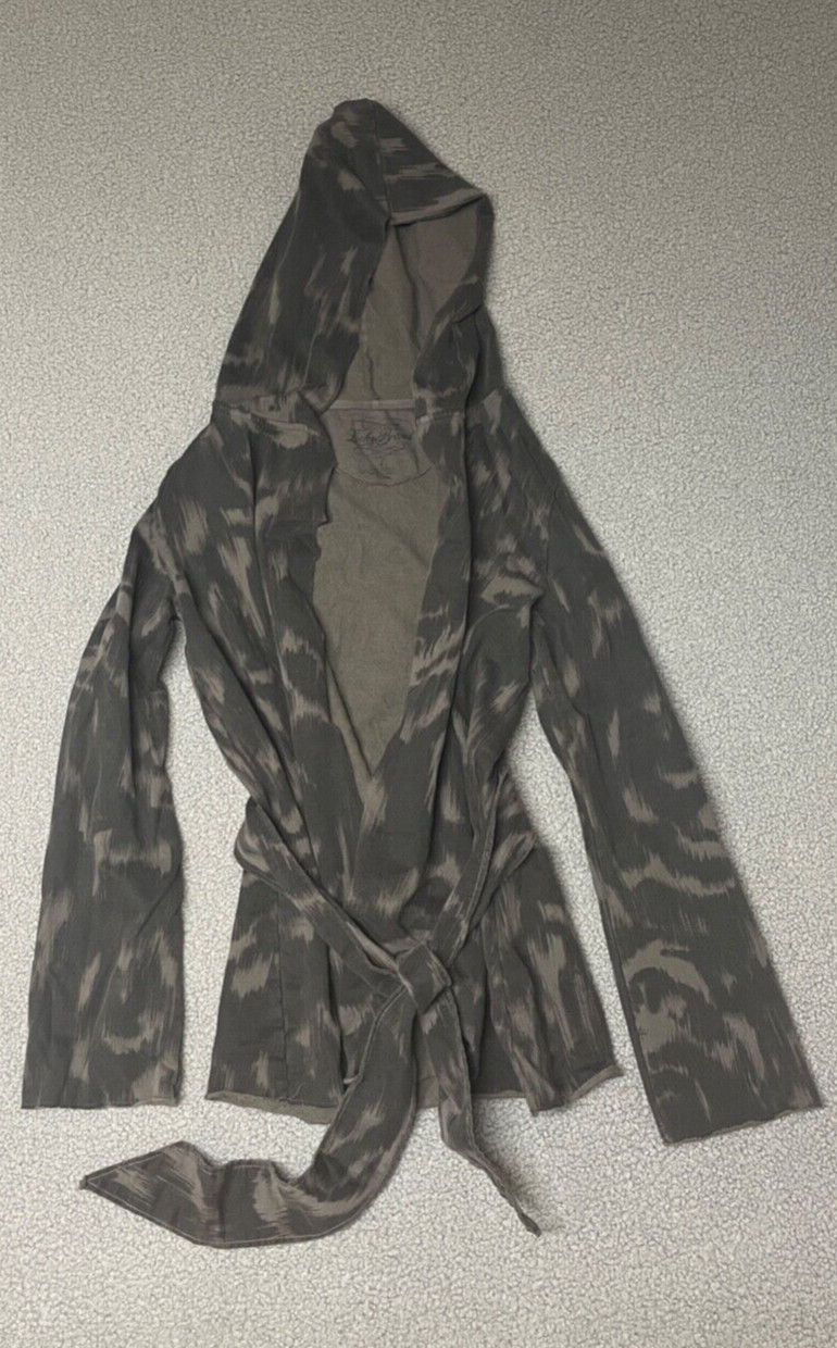 LUCKY BRAND Jacket Wrap Kimono Jingo Hoodie IKat Cat … - Gem