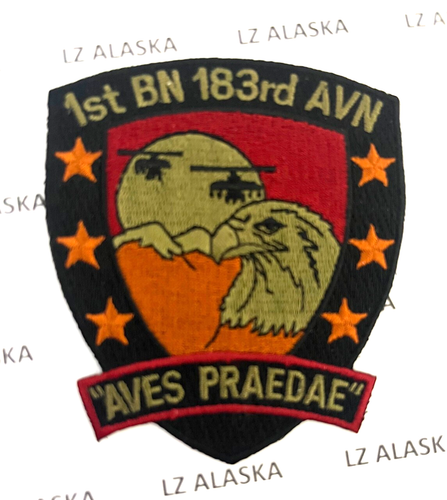 US ARMY 1st BN. 183rd AVIATION REGT "AVES PRAEDAE" PATCH (USA5 ...