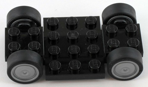 LEGO Auto Fahrgestell, Chassis, Unterbau, Felgen mit Reifen, 2441 ...