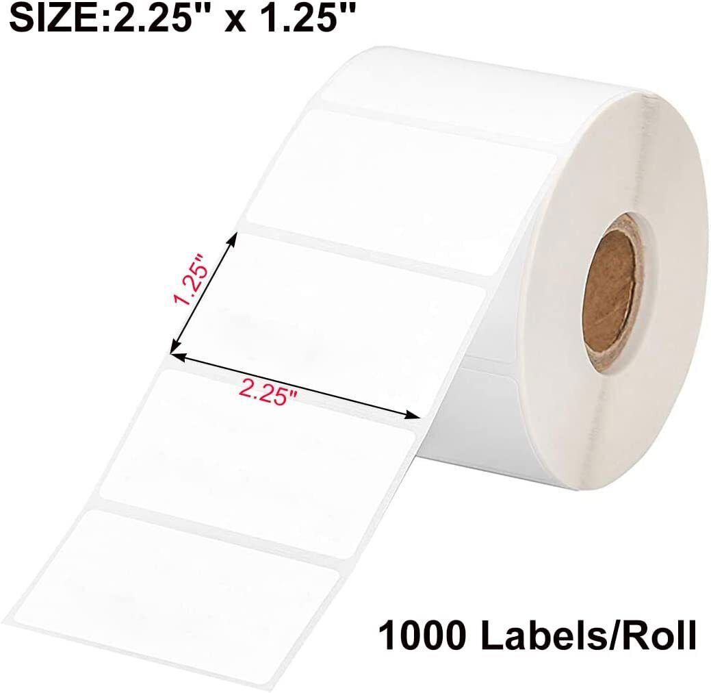18 Rolls 2.25"x1.25" Direct Thermal Labels Adhesive SKU Labels for ...