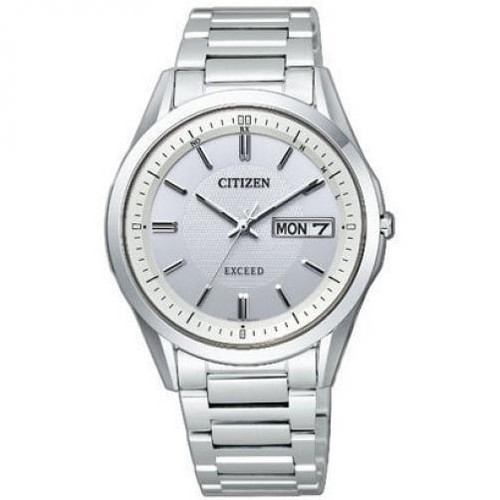 Citizen Exceed AT6030-60A Eco-Drive Analog Solar Watch Men Titanium ...