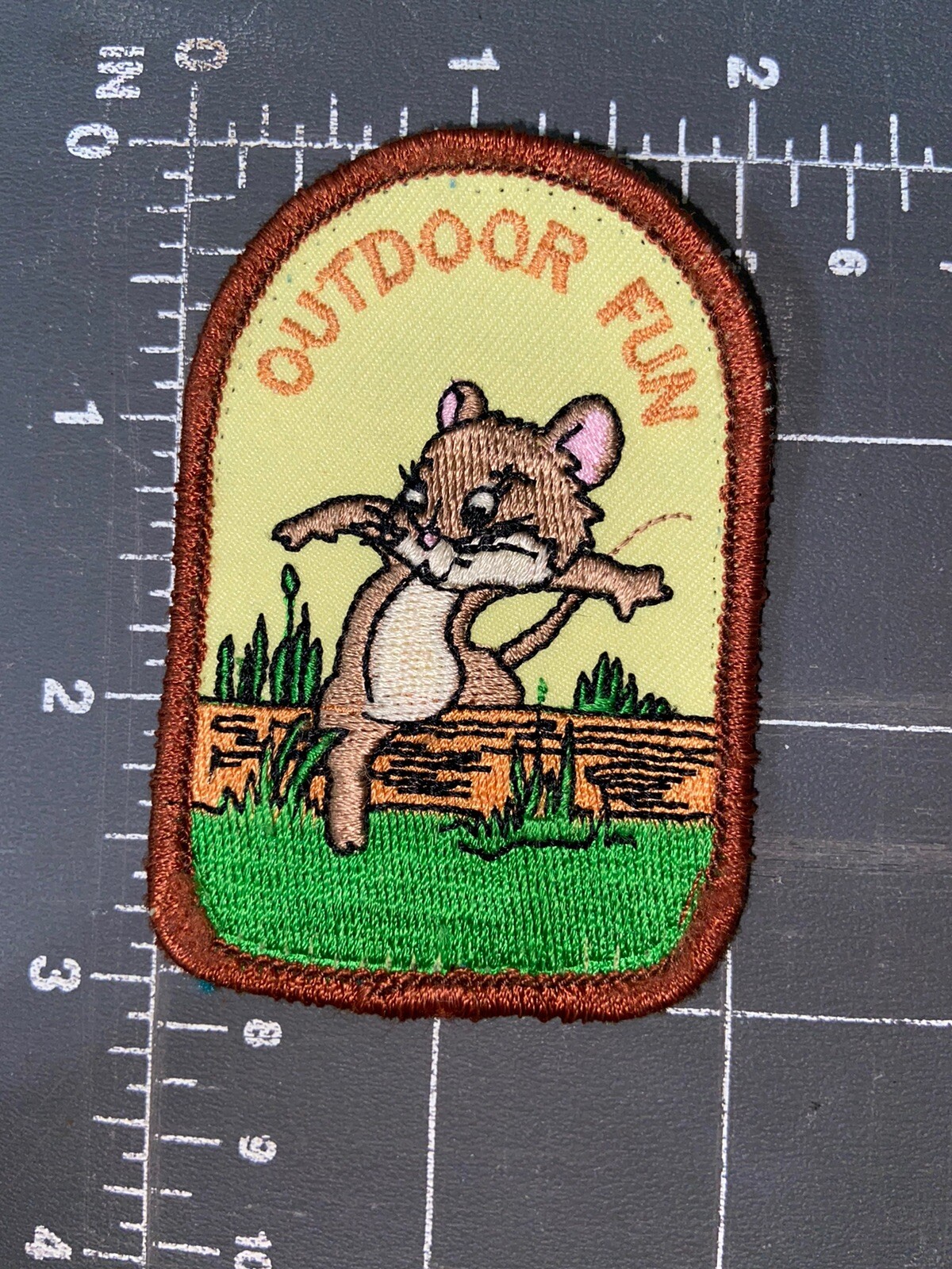 Vintage Girl Scouts Outdoor Fun Activity Patch Badge GSUSA Mouse ...