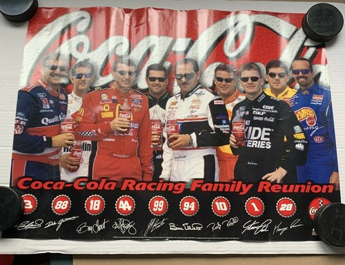 Dale Earnhardt Coca-Cola Racing Family Reunion Promotional Poster - 24 ...