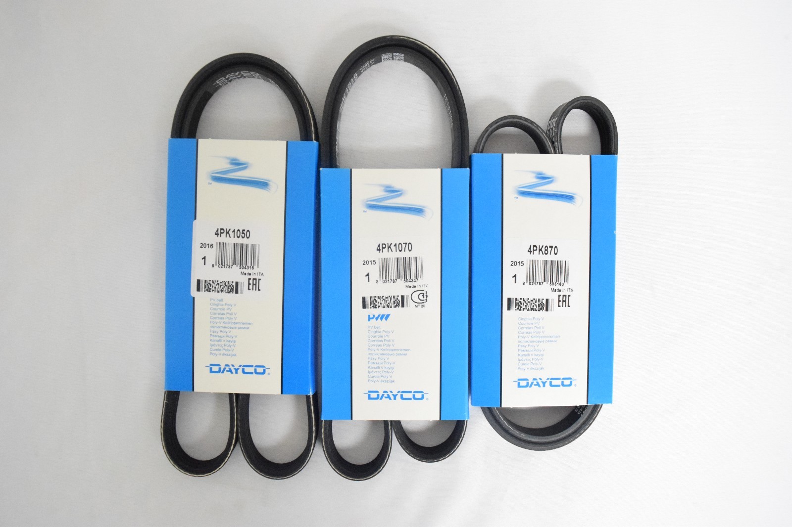 TOYOTA TACOMA 1995-2004 V6 Dayco OES Belts AC/PWR/ALT 4PK870 4PK1050 ...