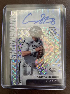 2022 Panini Mosaic Draft Picks Carson Strong Rookie Auto RC A-CST | eBay