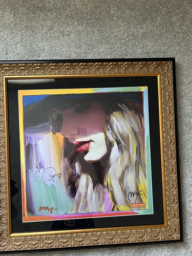 Taylor Swift & Peter Max Signed Autographed RED Lithograph Print Framed ...