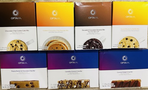 Optavia Mixed Lot 49 Total Meals NOT EXPIRED Brownies,Biscuits ,Bars ...