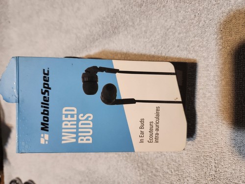 Mobilespec MBS10111 Mbs Stereo In Ear Buds Flat Cord Blk | eBay