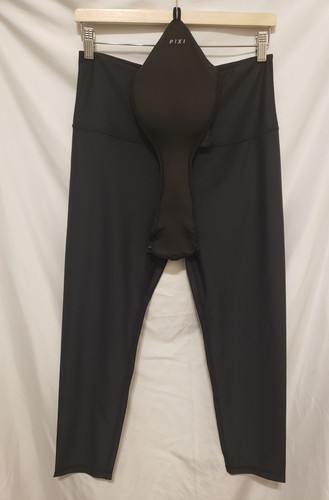 PIXI Ride Recreation Biking Cropped Leggings Women XL Black 3/4 Length ...