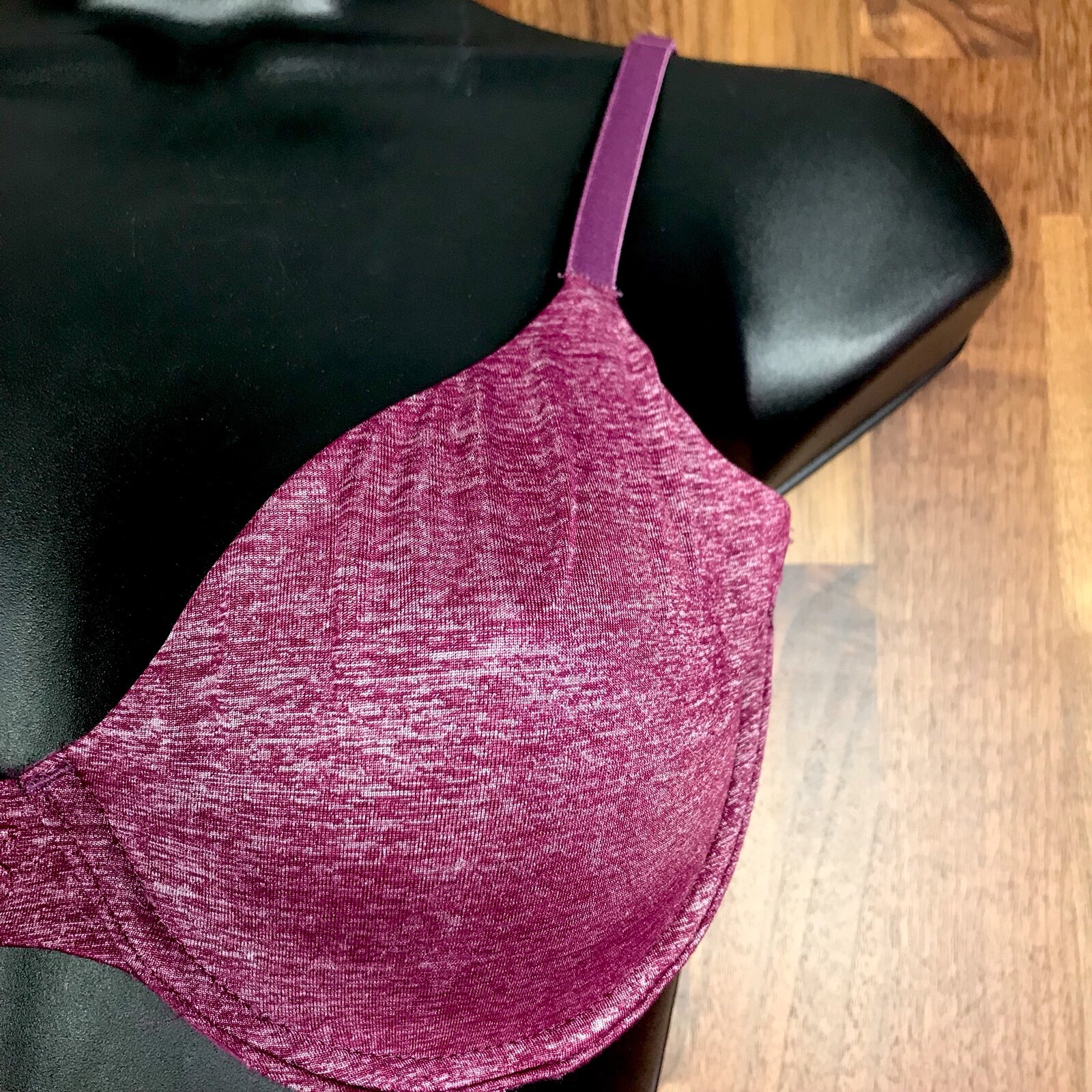 Victoria’s Secret Unlined Semi Demi Bra, Color Bordo Size 32C ...
