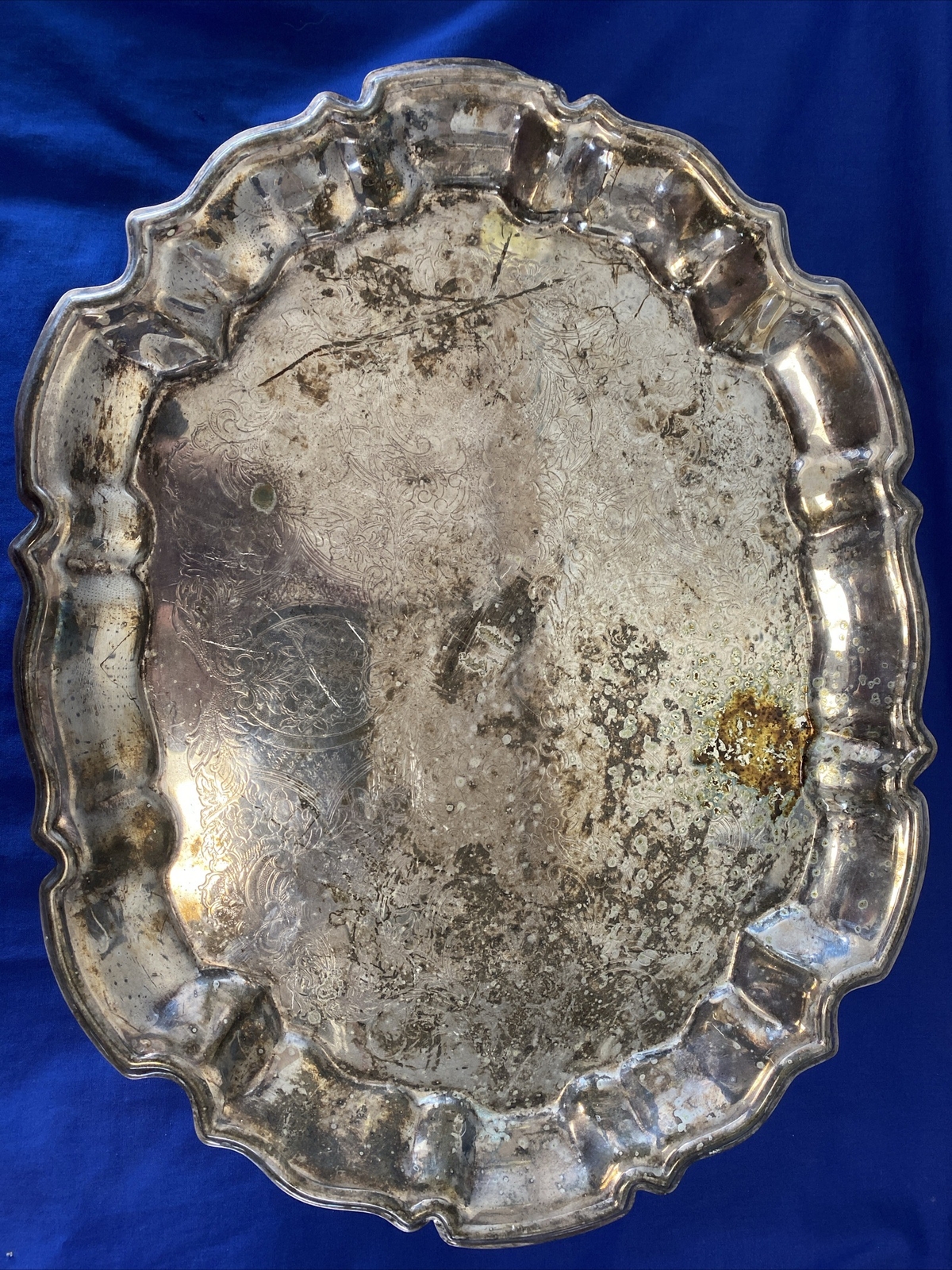 Leonard Silver EP Floral Designed Tray VINTAGE!!! | eBay
