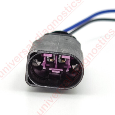 2 Pin Brake Pad Wear Sensor Connector Prewired Plug Repair 1J0973802 ...