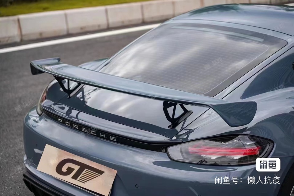 Fiberglass Rear Spoiler Wing For Porsche 718 981 987 Boxter Cayman GT4 ...