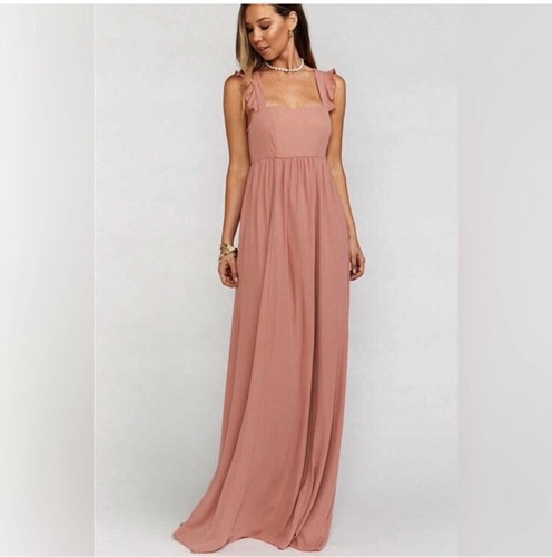 Show Me Your Mumu June Maxi Dress Bridesmaid Rustic Mauve Size Large | eBay