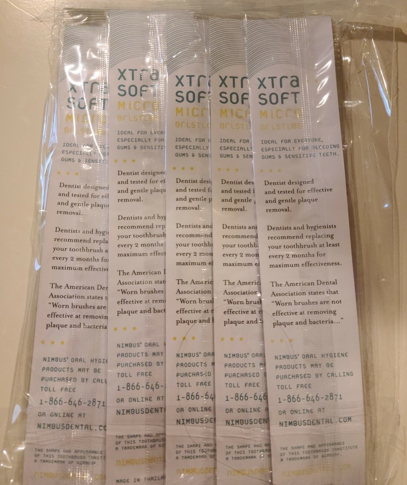 Nimbus Toothbrush Microfine Extra Soft Sensitive Teeth Gums Implants ...