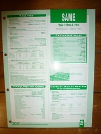 1000.6-W4 Fiche Technique Same | eBay
