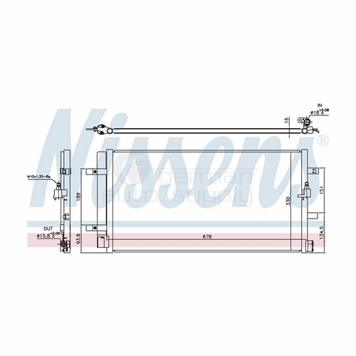 Nissens A/C Condenser Front 940453 4G0260403N for Audi Porsche | eBay