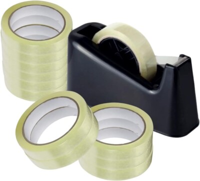 Heavy Duty Tape Dispenser Desktop Office Sellotape Sticky Cellotape ...